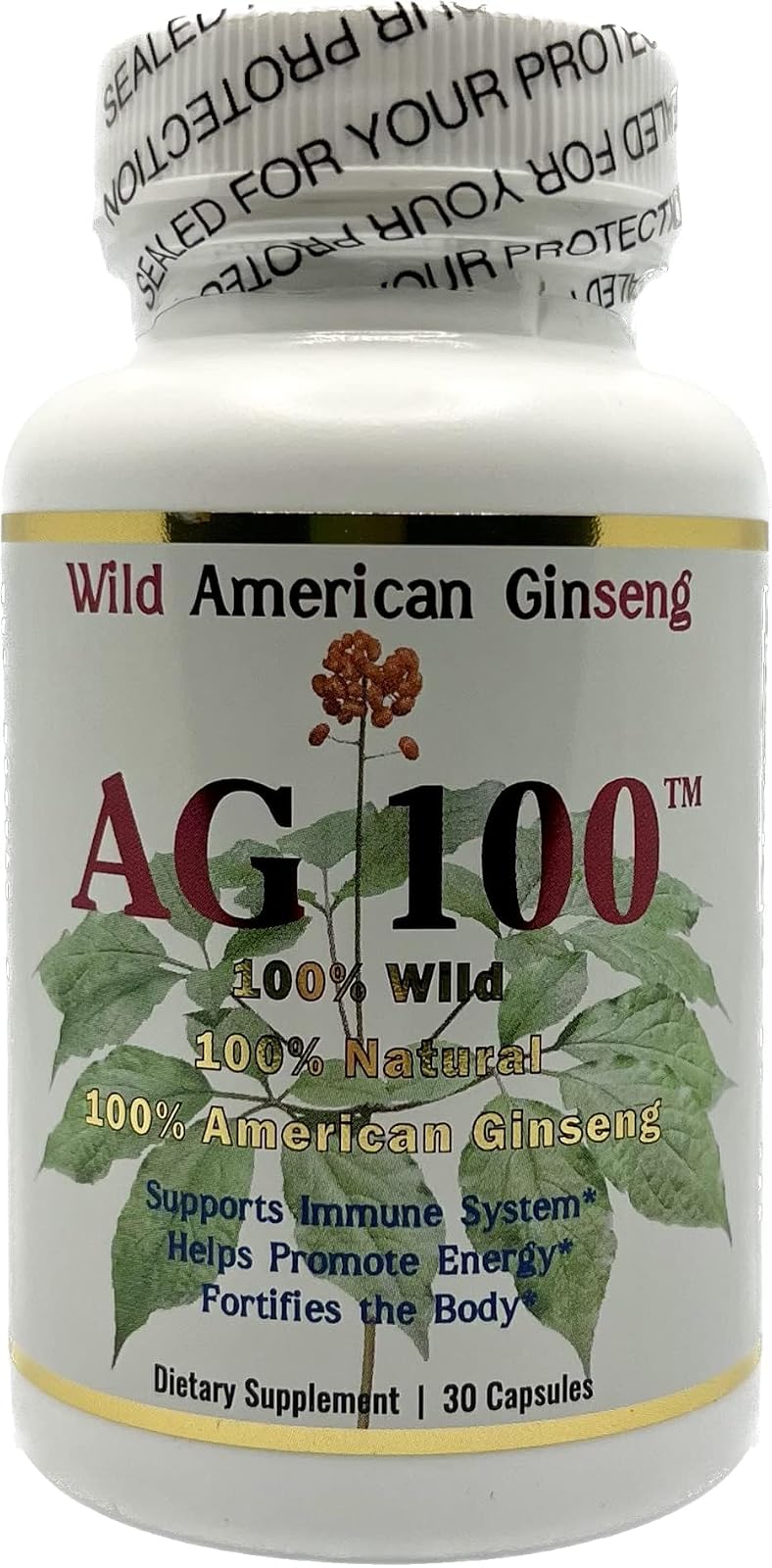 pure AG Wild American Ginseng capsules