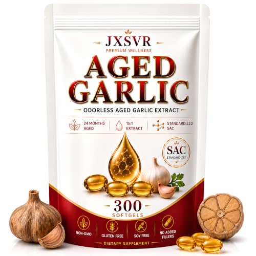 Pure aged garlic extract softgels