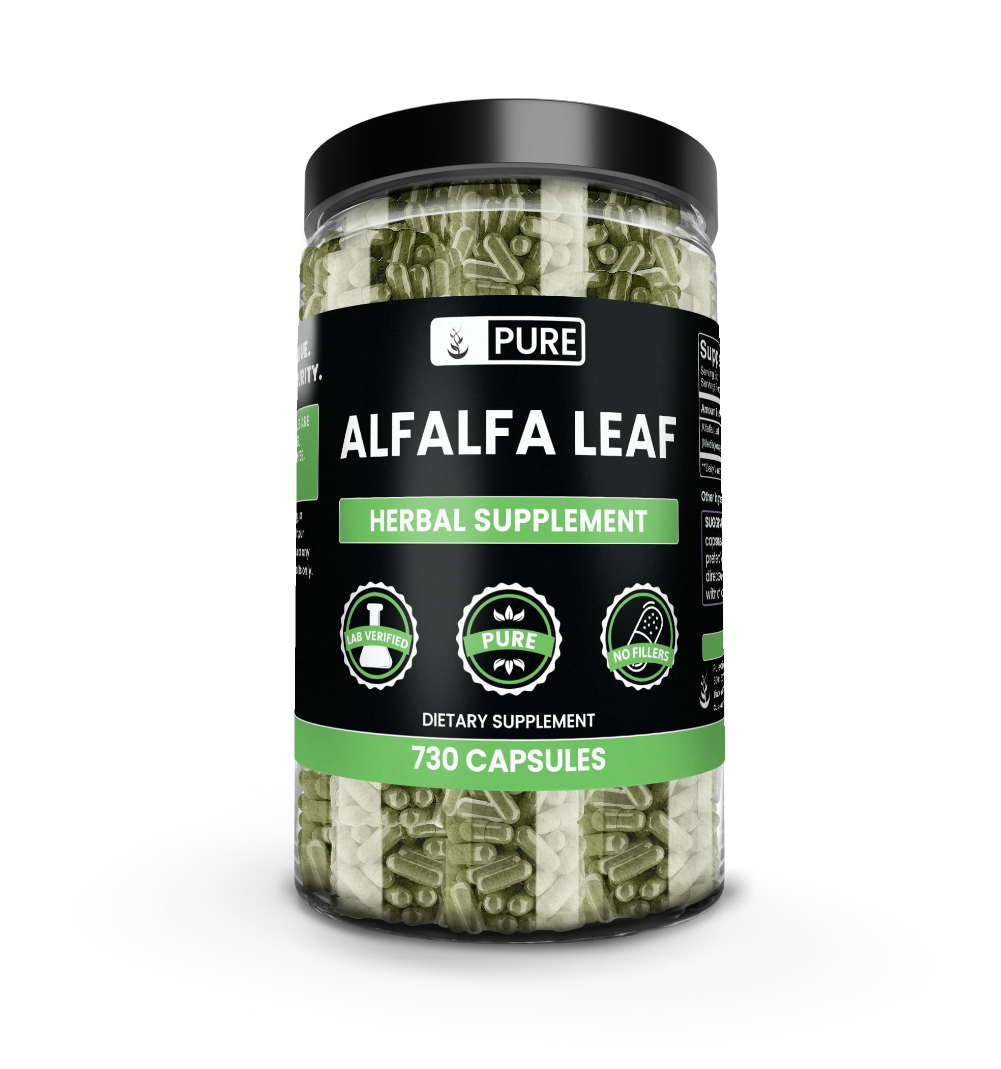 pure alfalfa leaf capsules