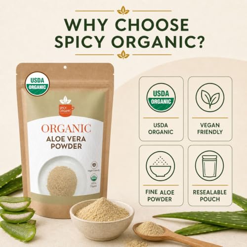 pure aloe barbadensis powder for skin