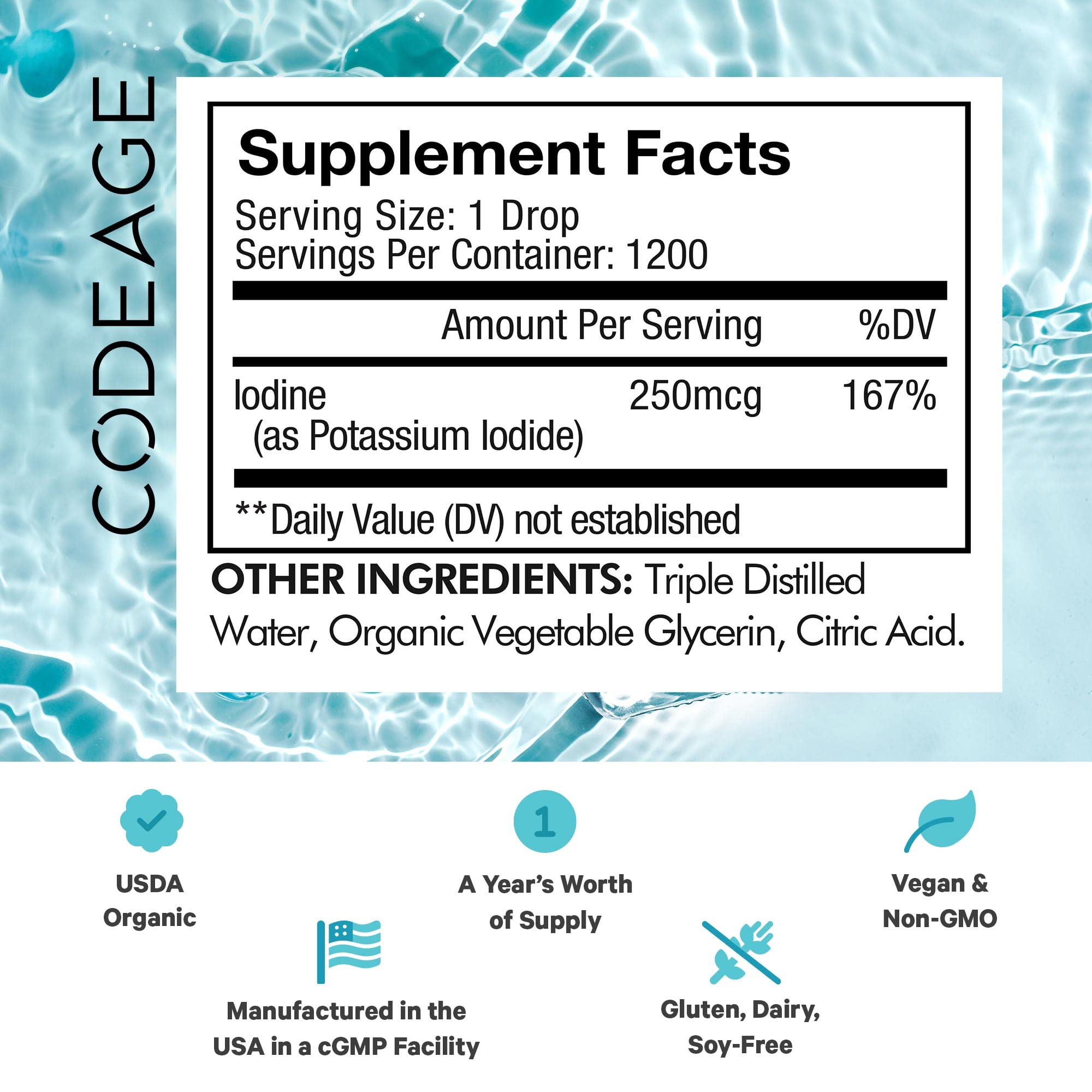 pure and clear iodine solution