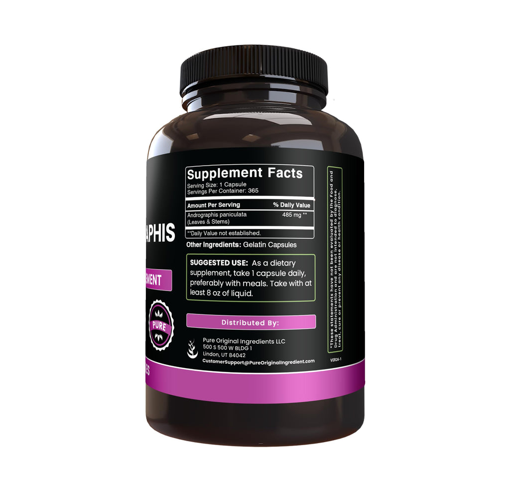 pure andrographis paniculata supplement