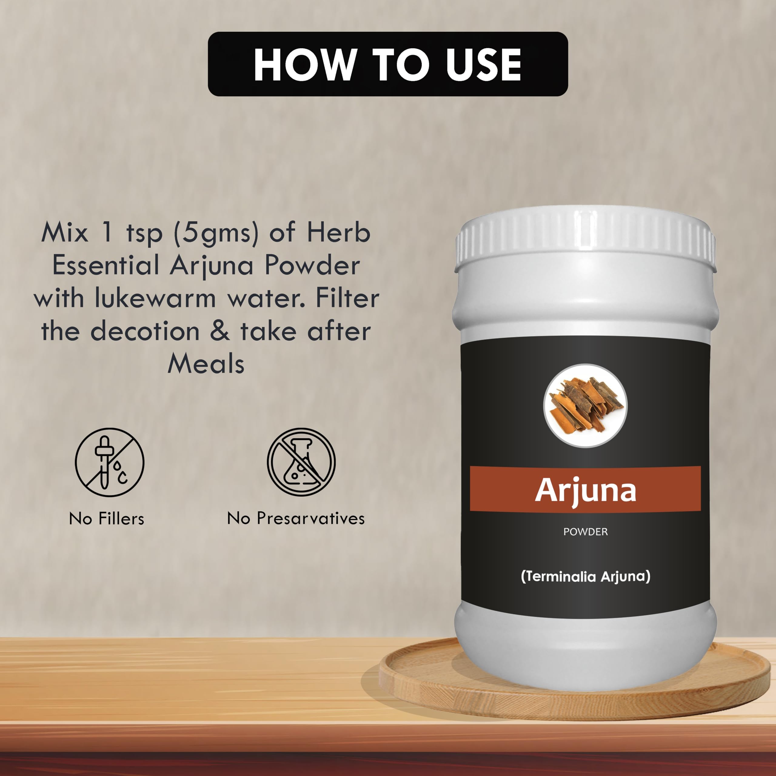 pure arjuna powder no preservatives