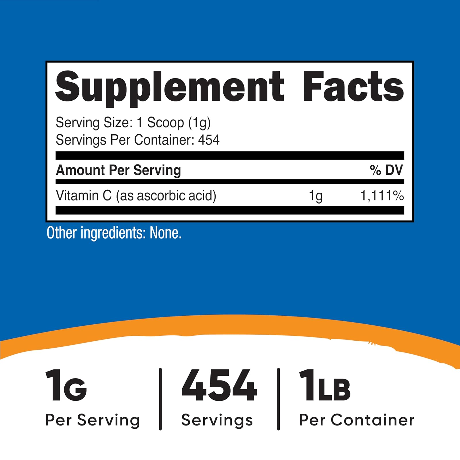 pure ascorbic acid for immune support