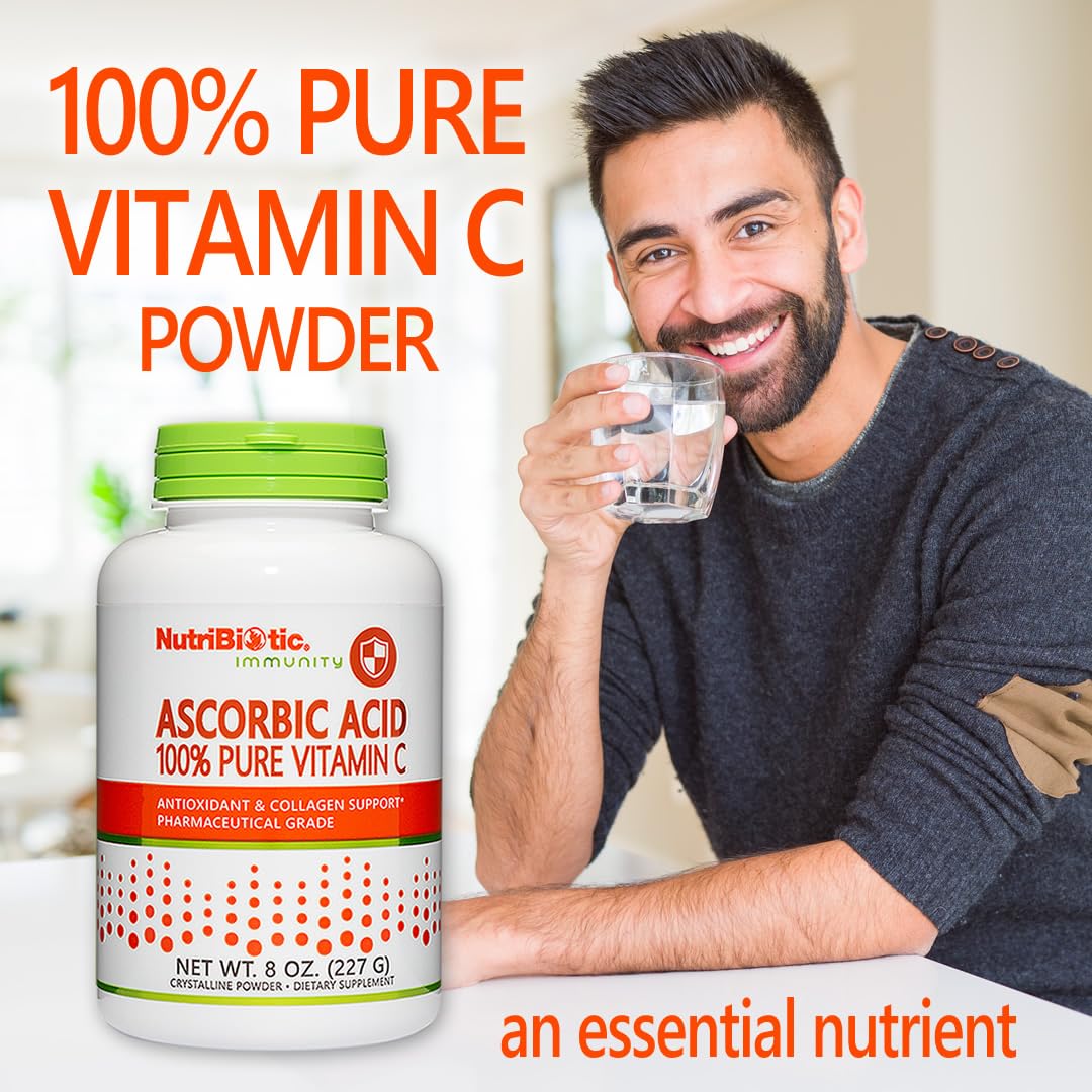 pure ascorbic acid vitamin C powder