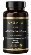 Pure Ashwagandha capsules for stress relief