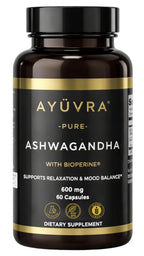 Pure Ashwagandha capsules for stress relief