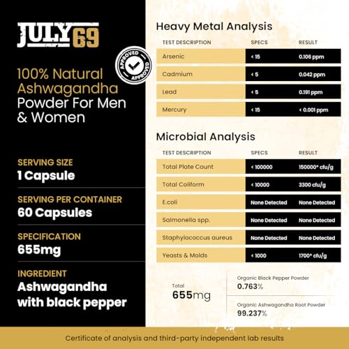 pure ashwagandha capsules for wellness