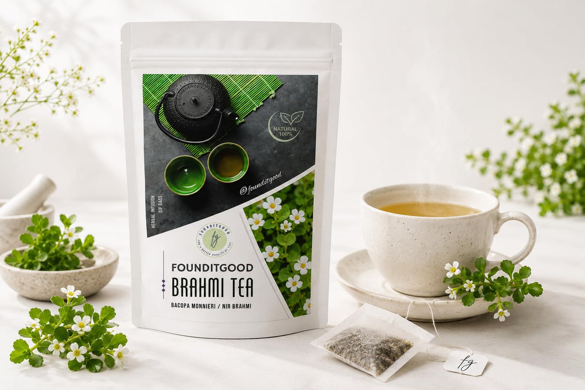 Pure Bacopa Monnieri herbal tea bags