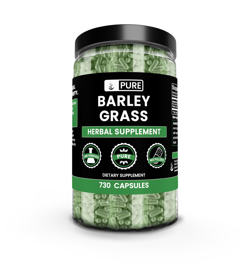 pure barley grass capsules for health