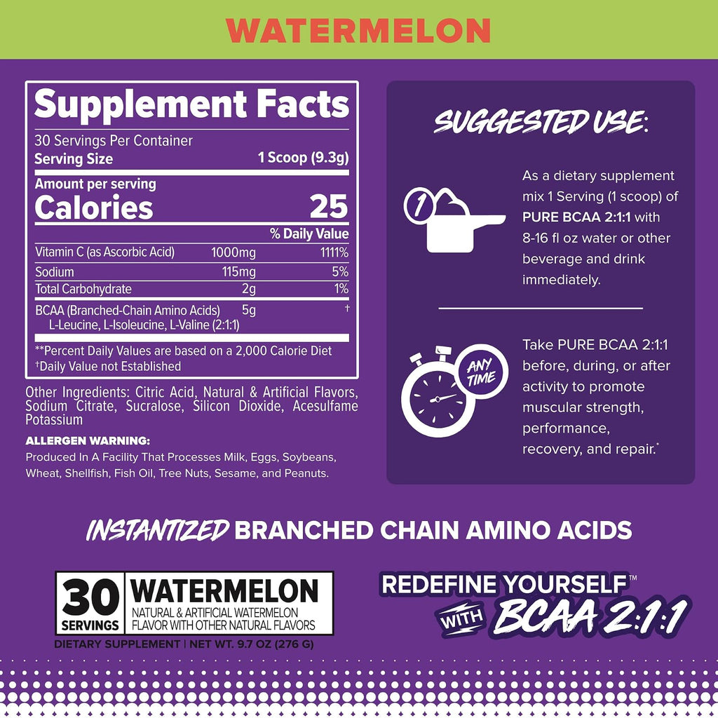 pure BCAA supplement for athletes