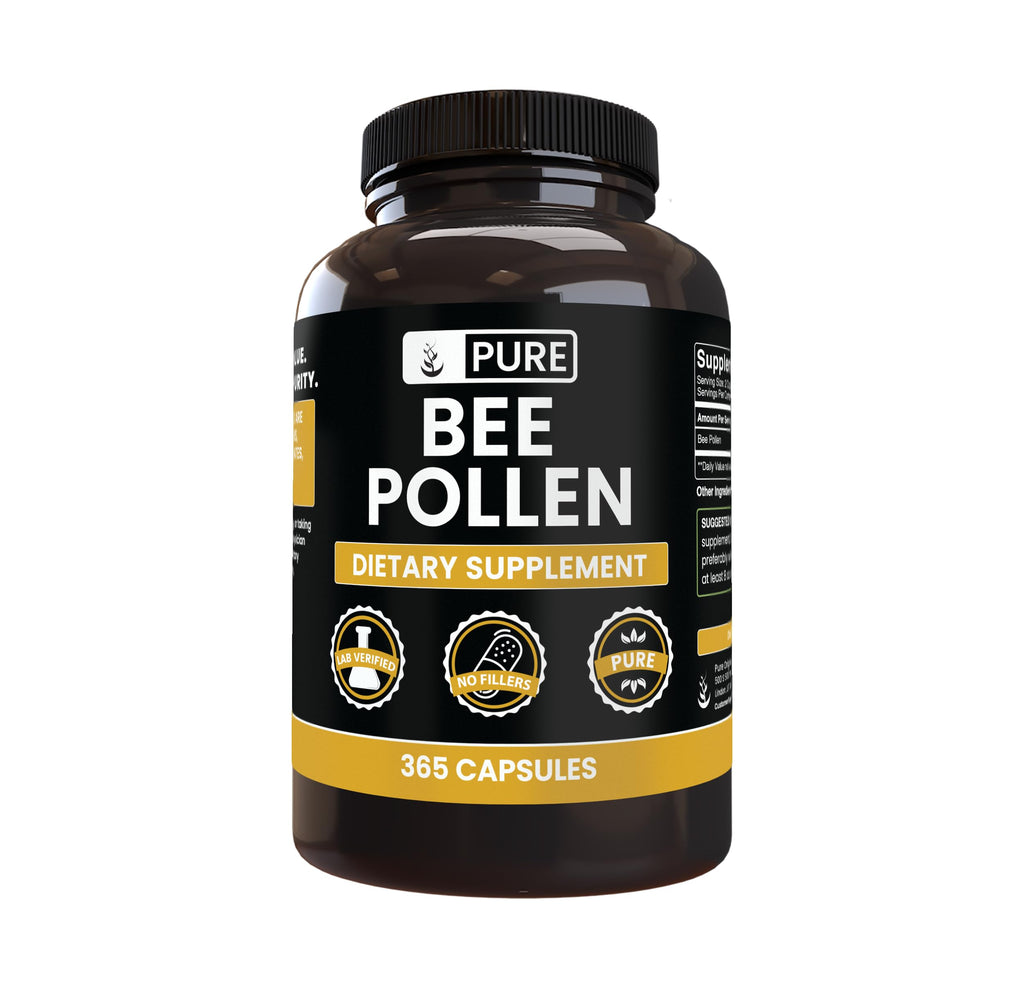pure bee pollen capsules for energy