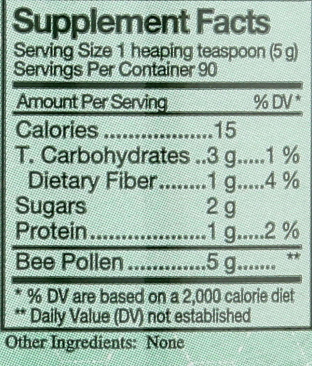 pure bee pollen for energy