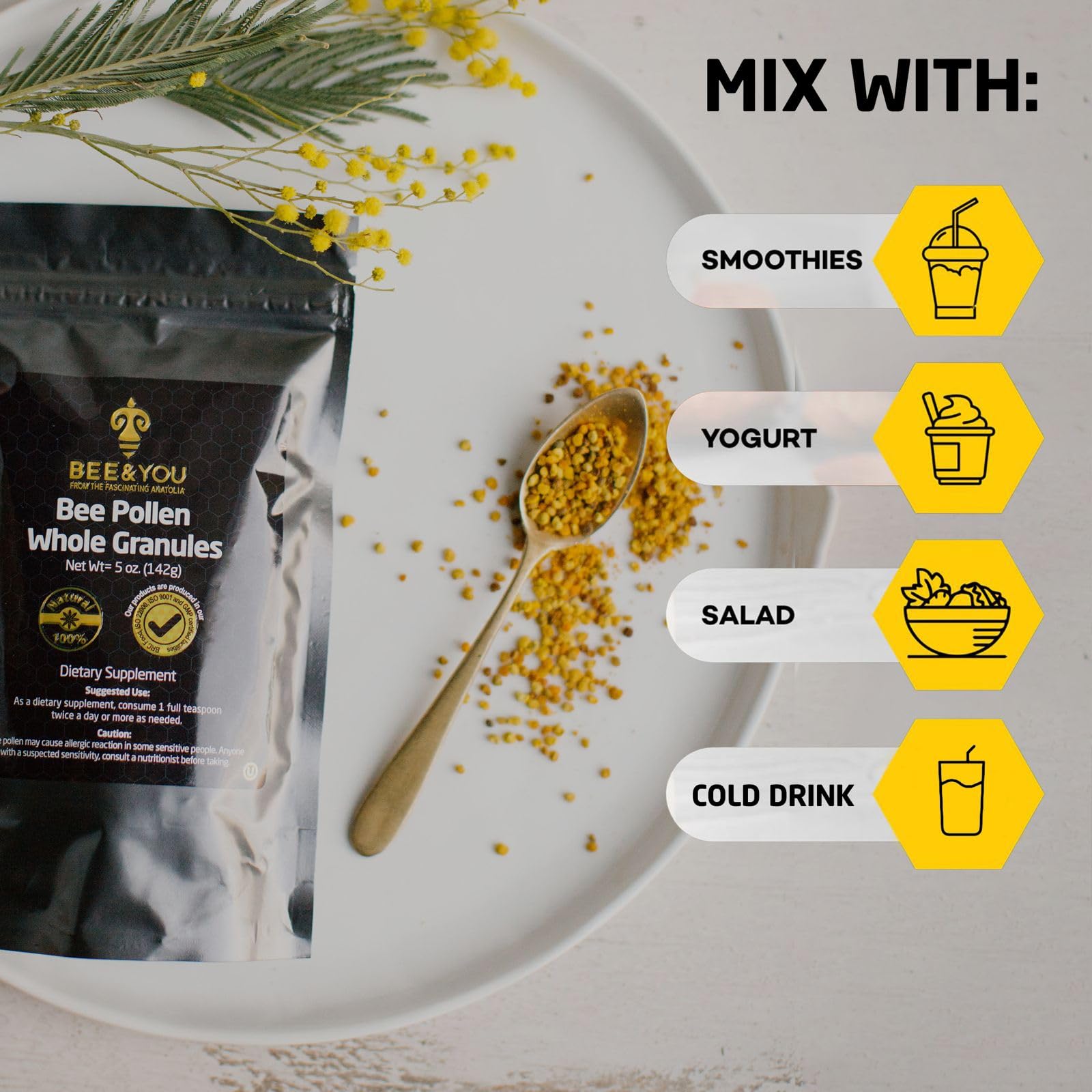 pure bee pollen for health