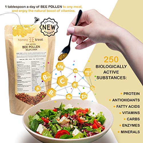 pure bee pollen granules for wellness