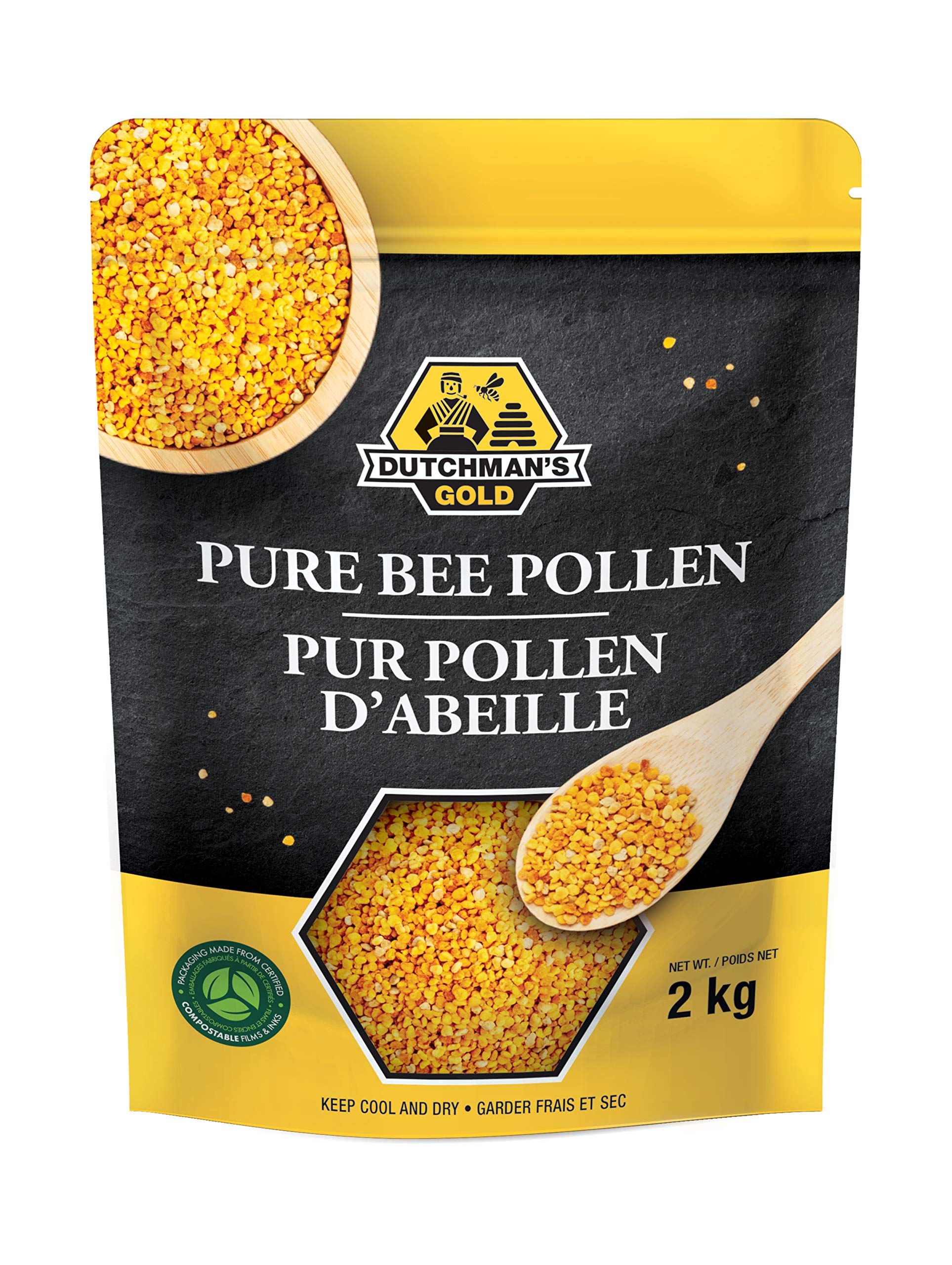 pure bee pollen granules supplement