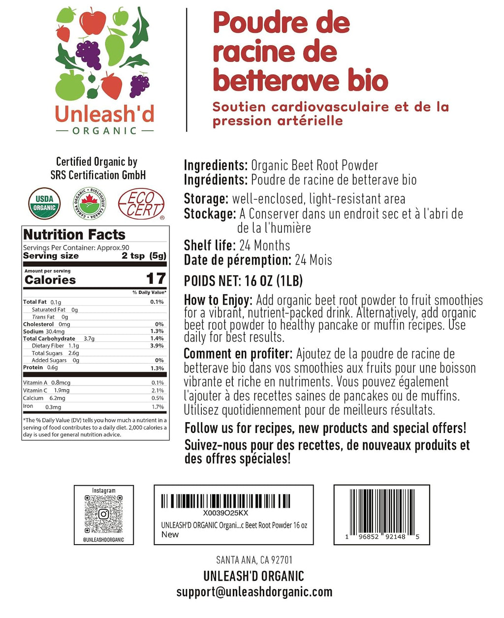 pure beet root powder for smoothies