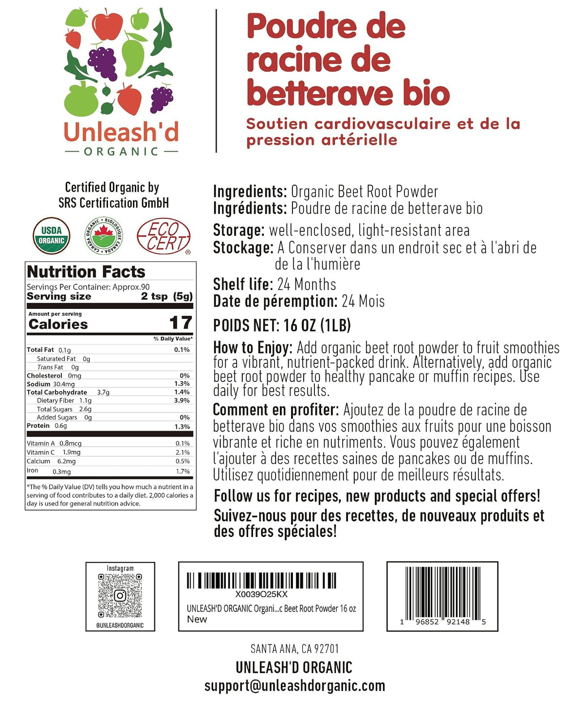 pure beet root powder for smoothies