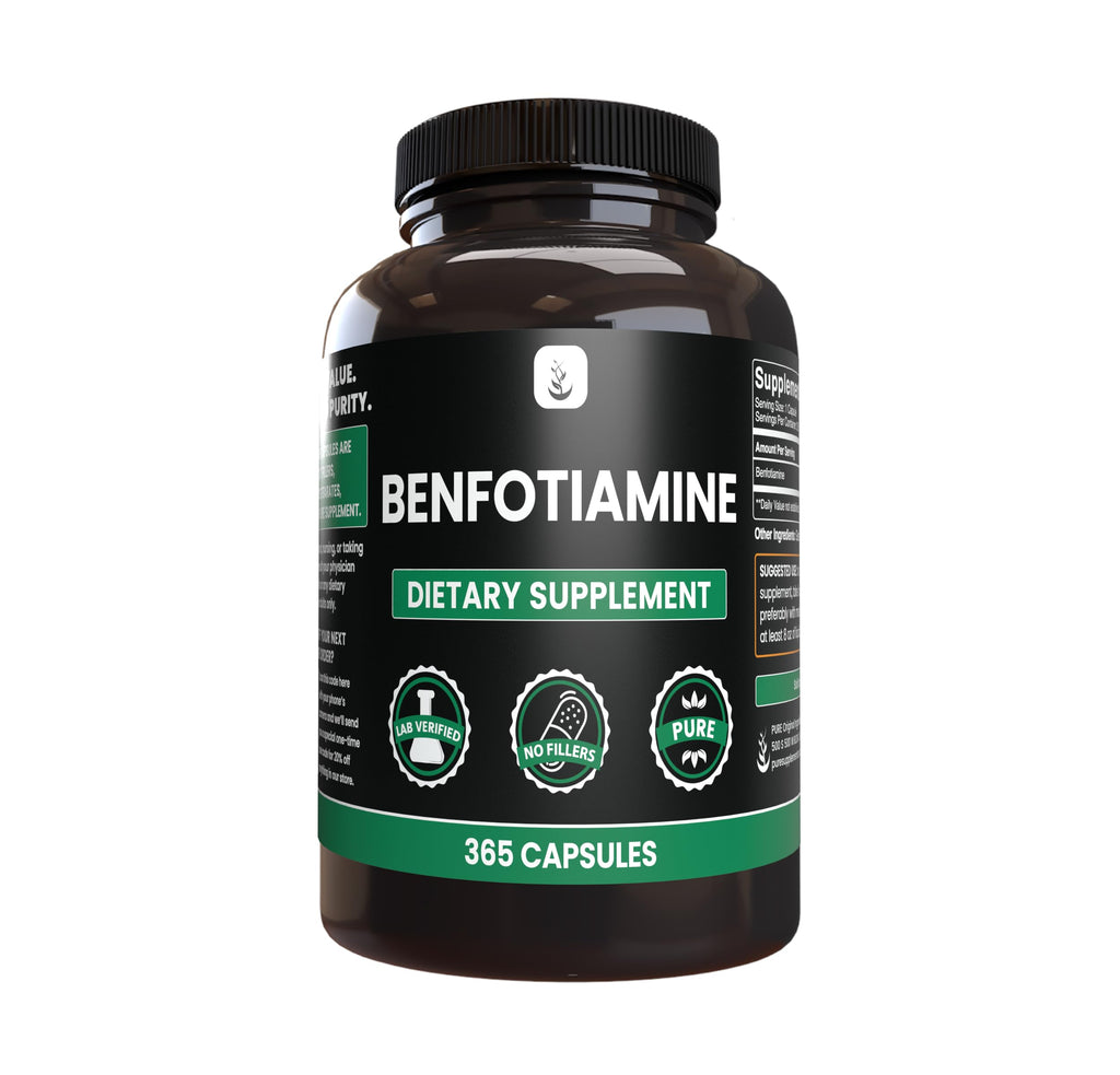 pure benfotiamine supplement capsules