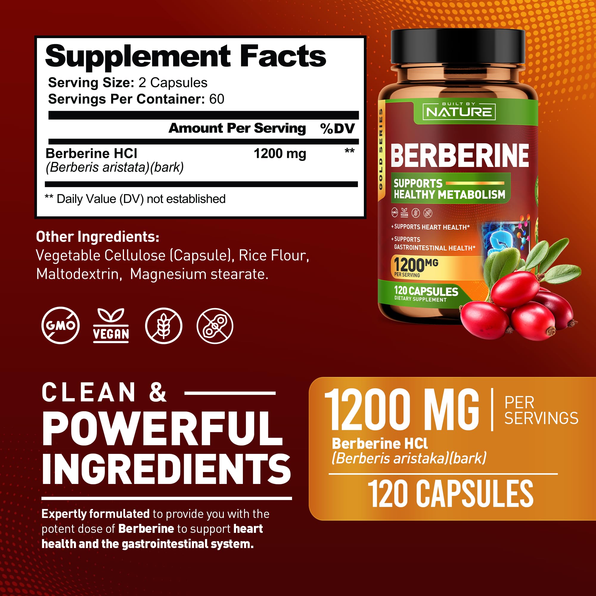 pure berberine for heart support