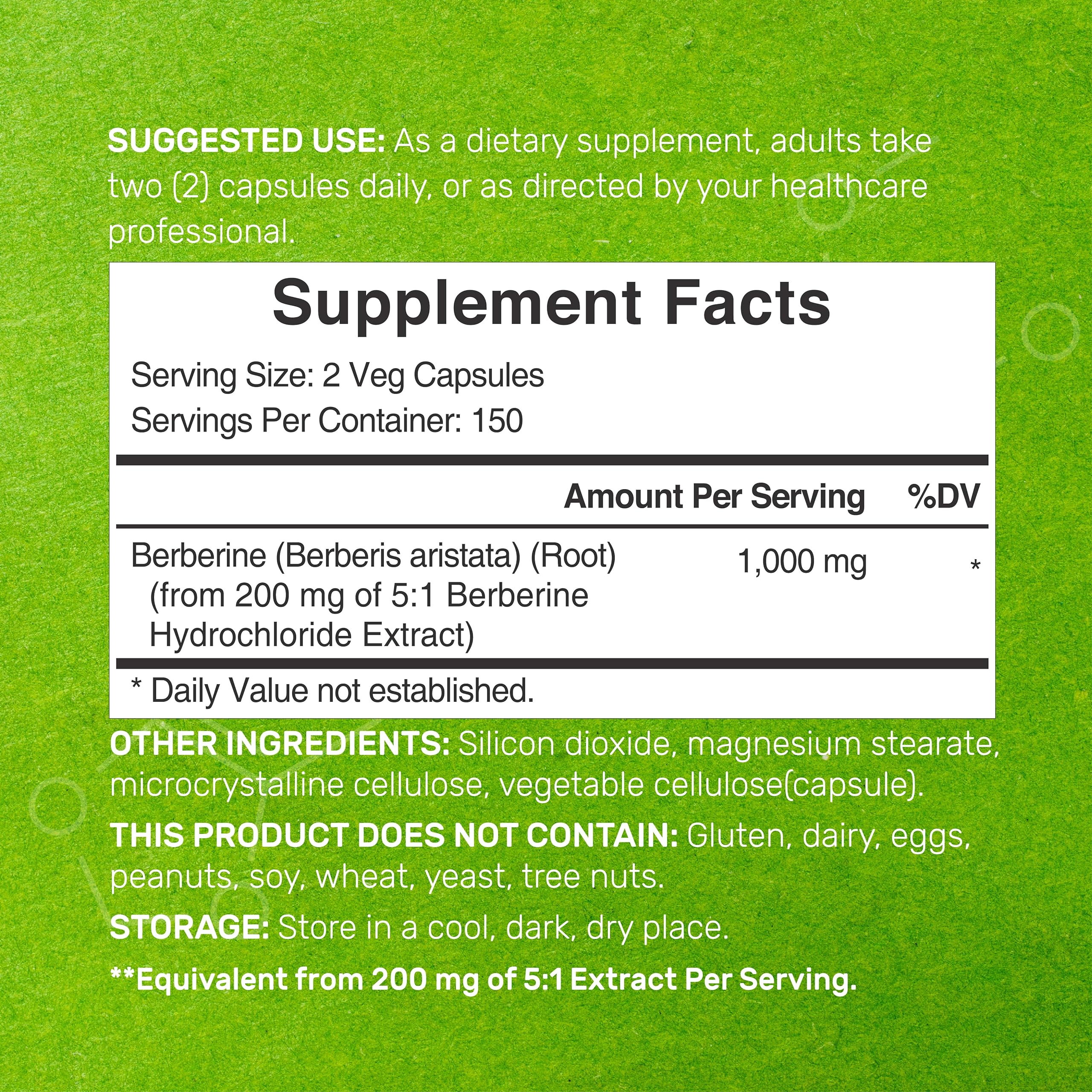pure berberine HCL benefits