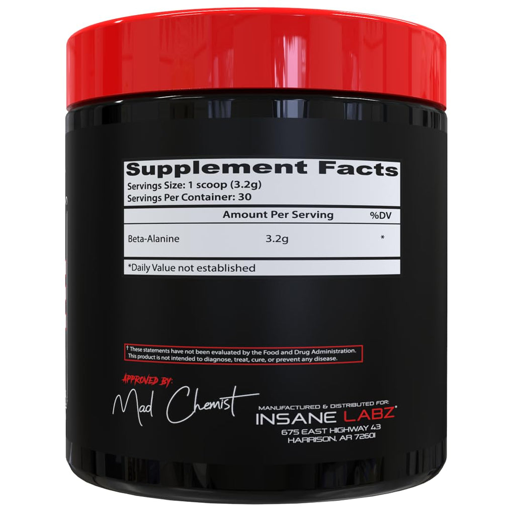 Pure Beta Alanine 3200 mg supplement