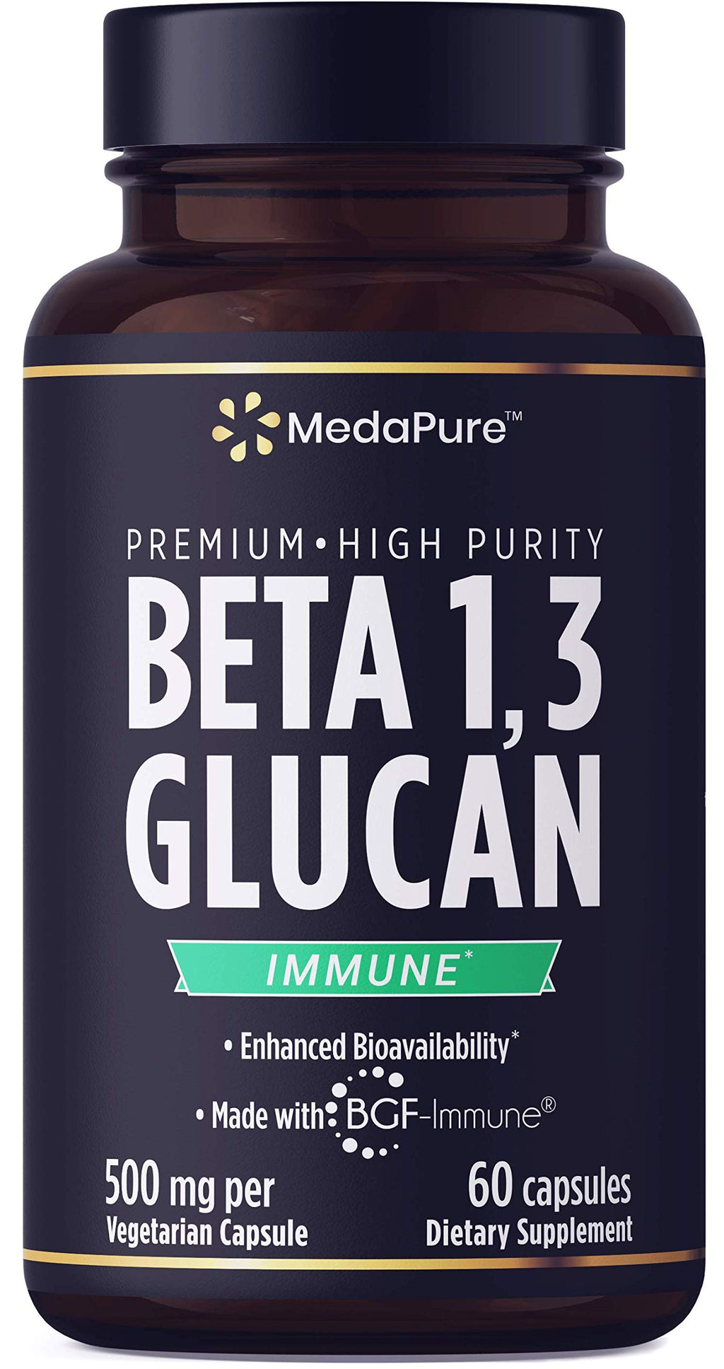 pure beta glucan supplement capsules