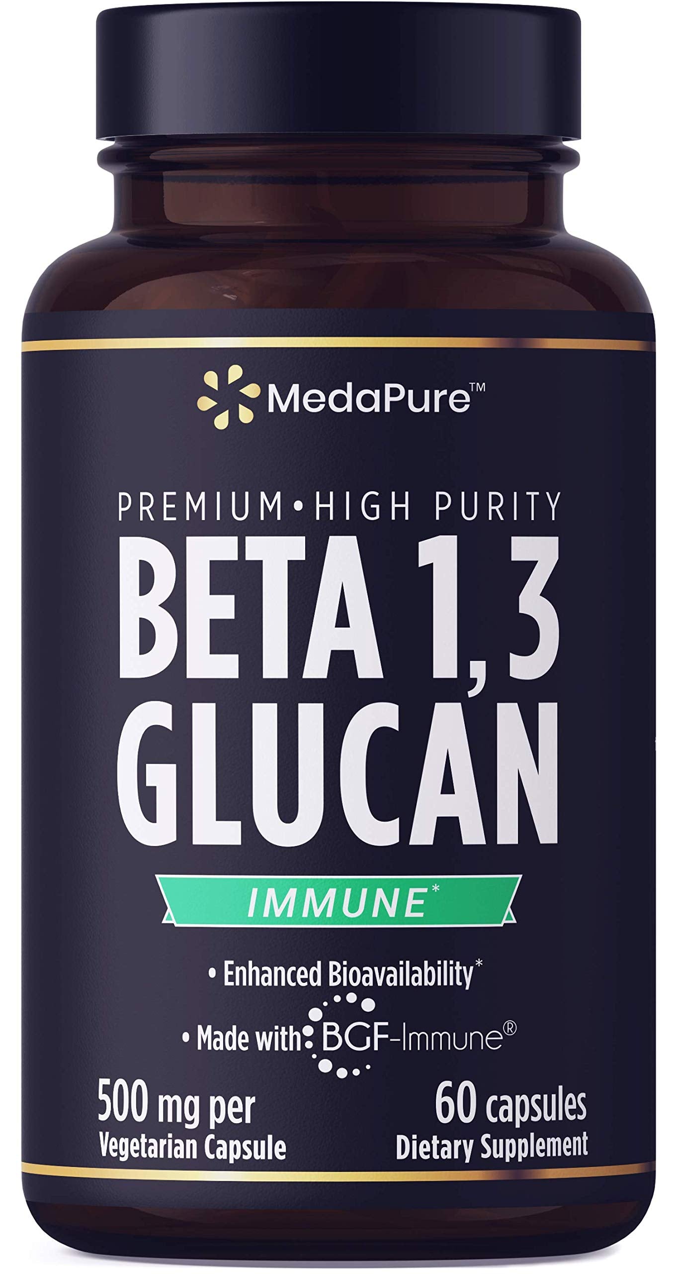 pure beta glucan supplement capsules