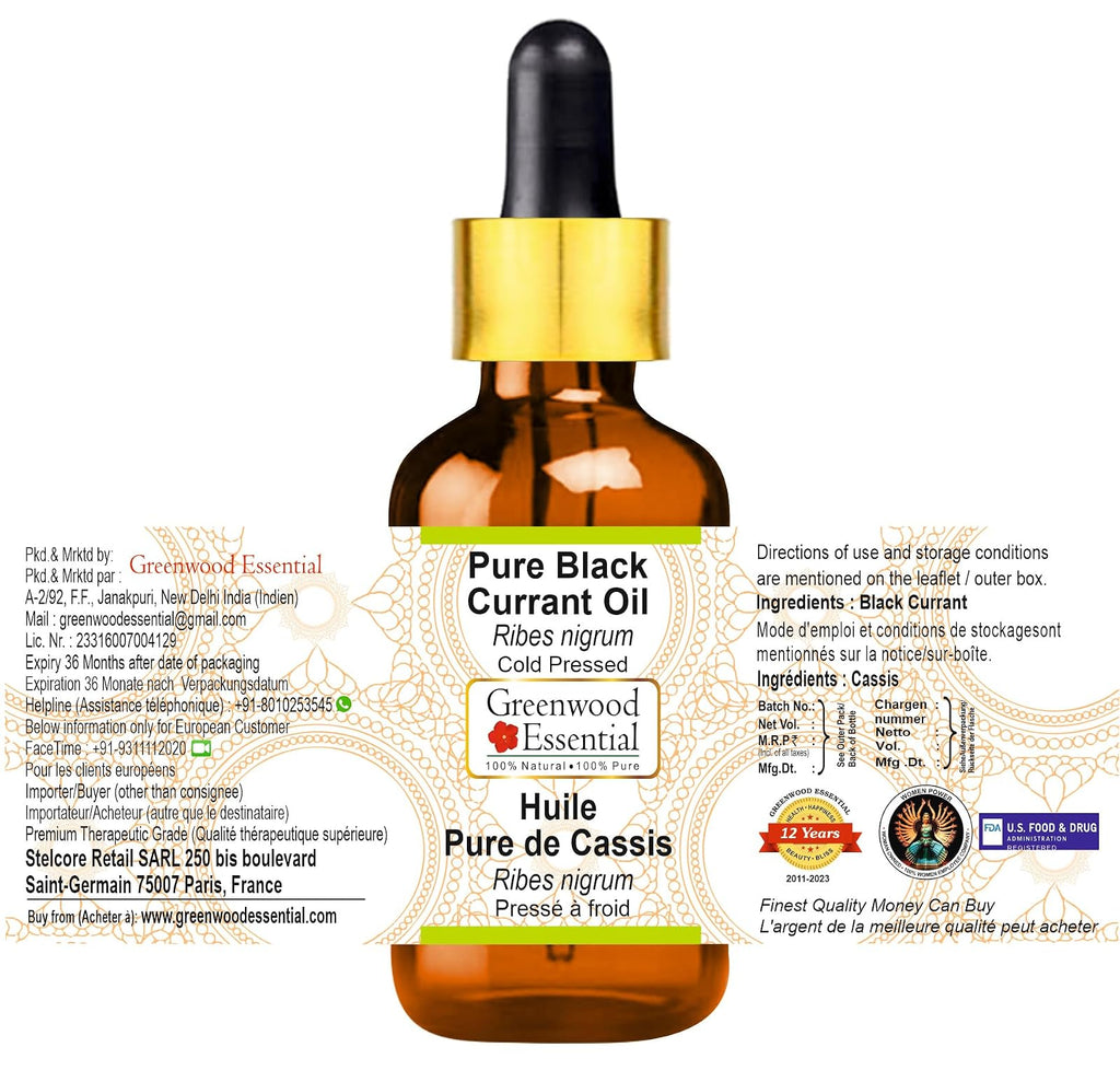 pure black currant oil extract
