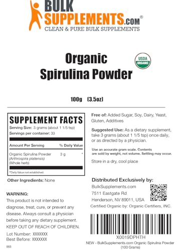 pure blue green algae supplement