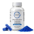 Pure Blue spirulina capsules for energy