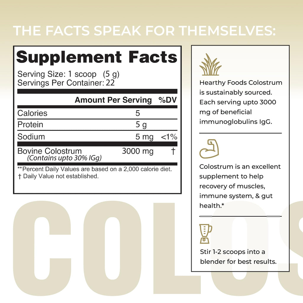 pure bovine colostrum for digestive health