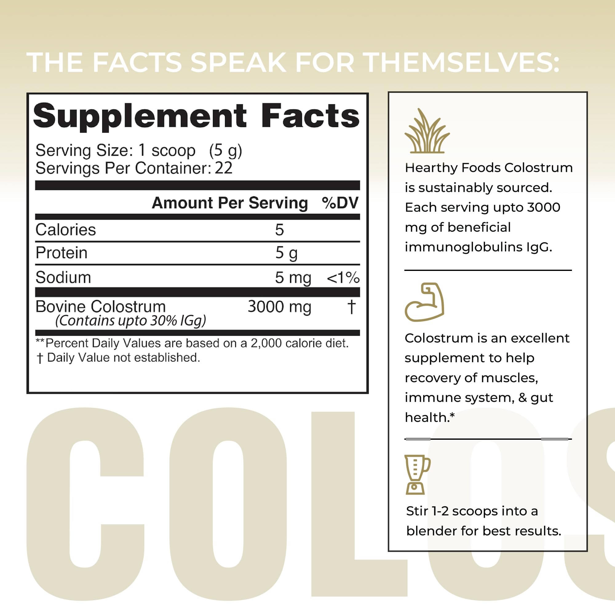 pure bovine colostrum for digestive health