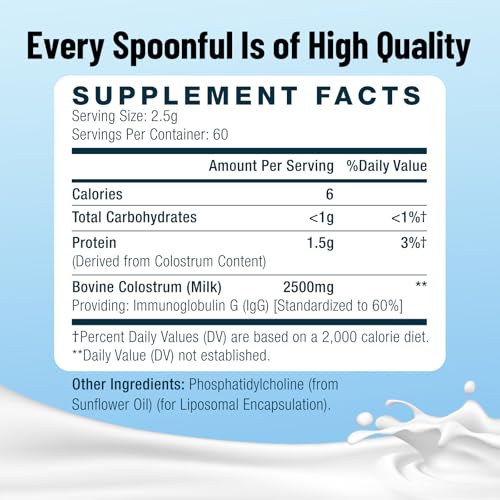 Pure bovine colostrum for wellness