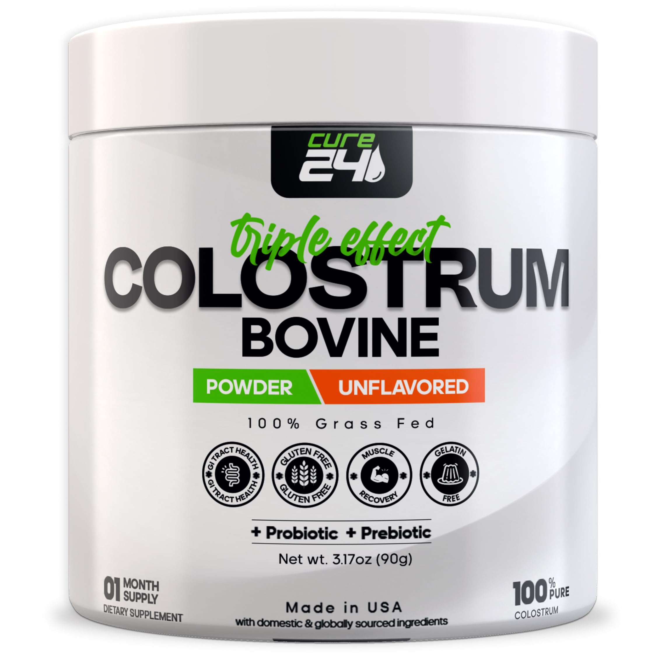 pure bovine colostrum supplement powder