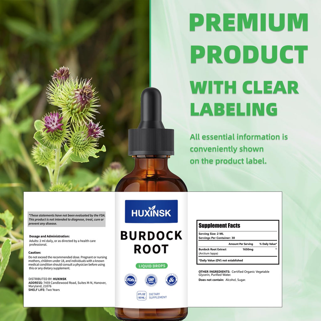pure burdock root tincture for detox