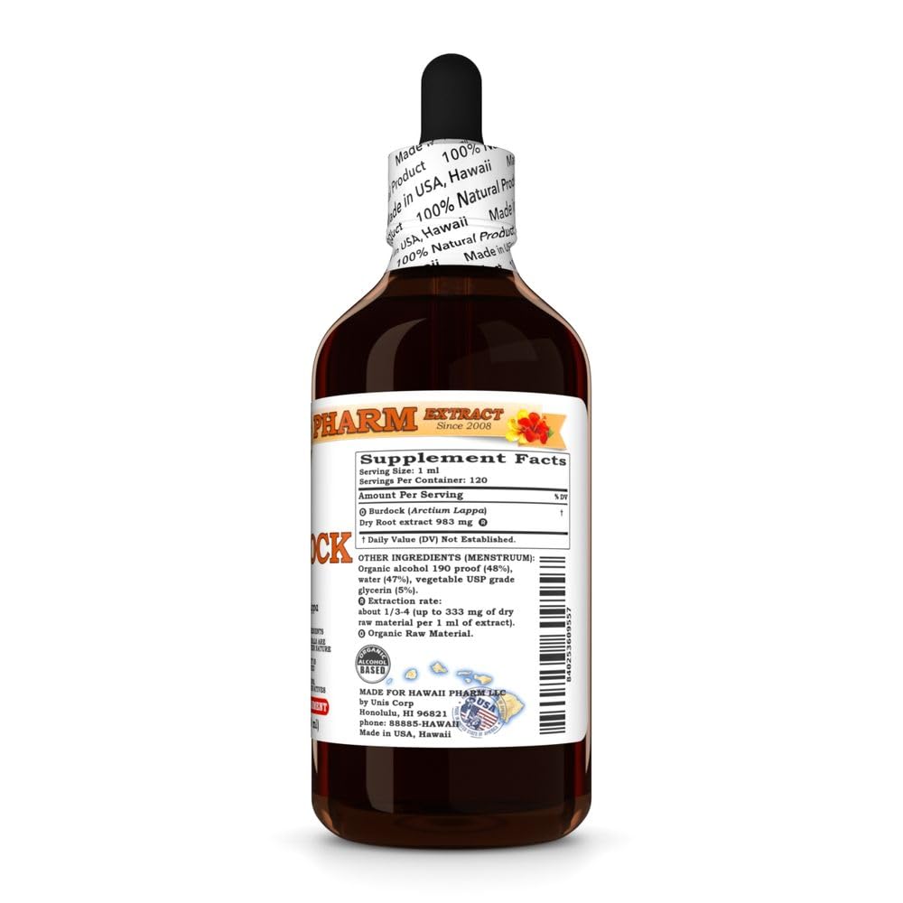 pure burdock tincture for wellness