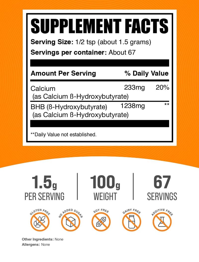 pure calcium BHB supplement benefits