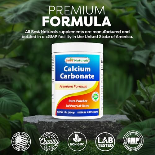 pure calcium carbonate for health