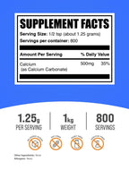pure calcium carbonate for health