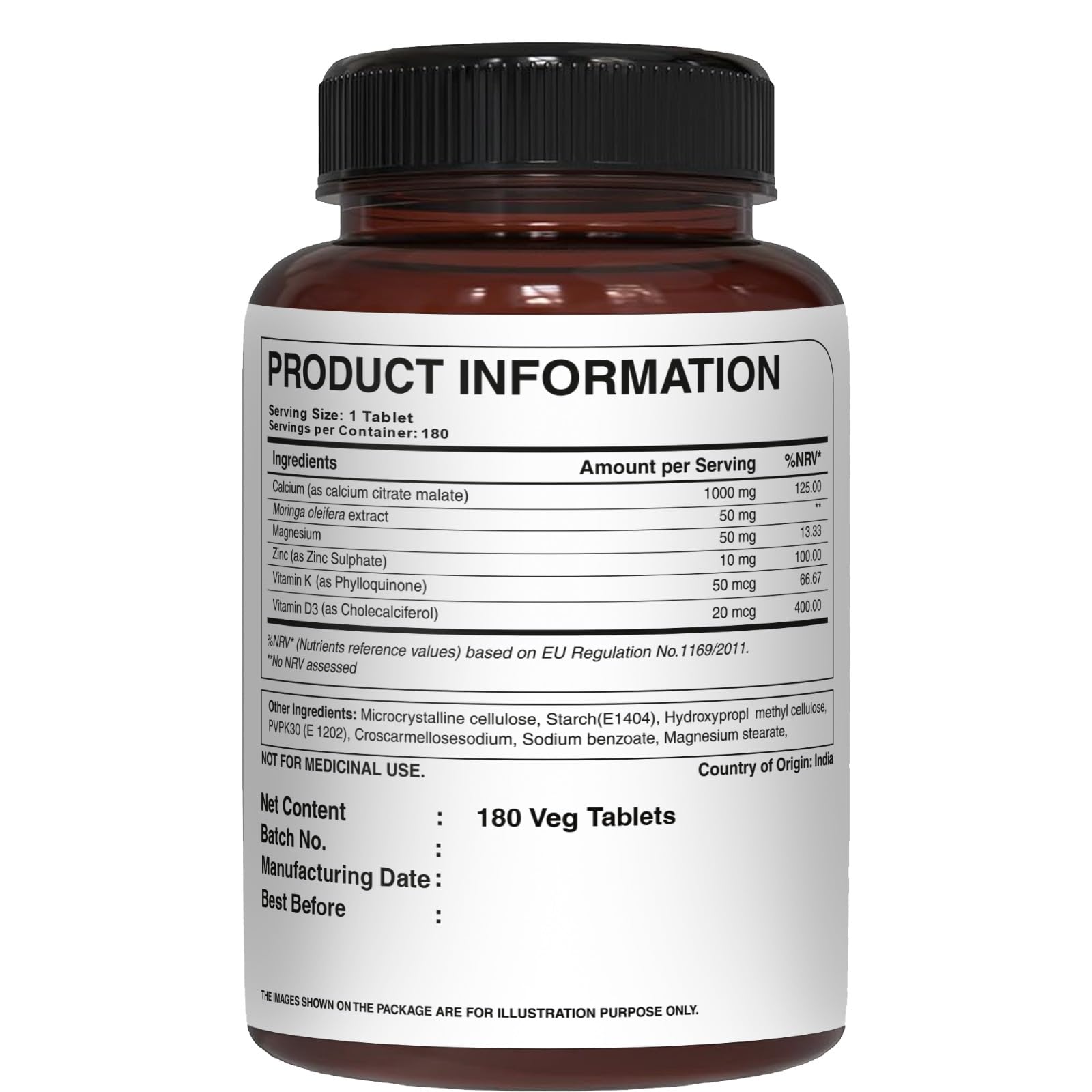 pure calcium citrate for muscle support
