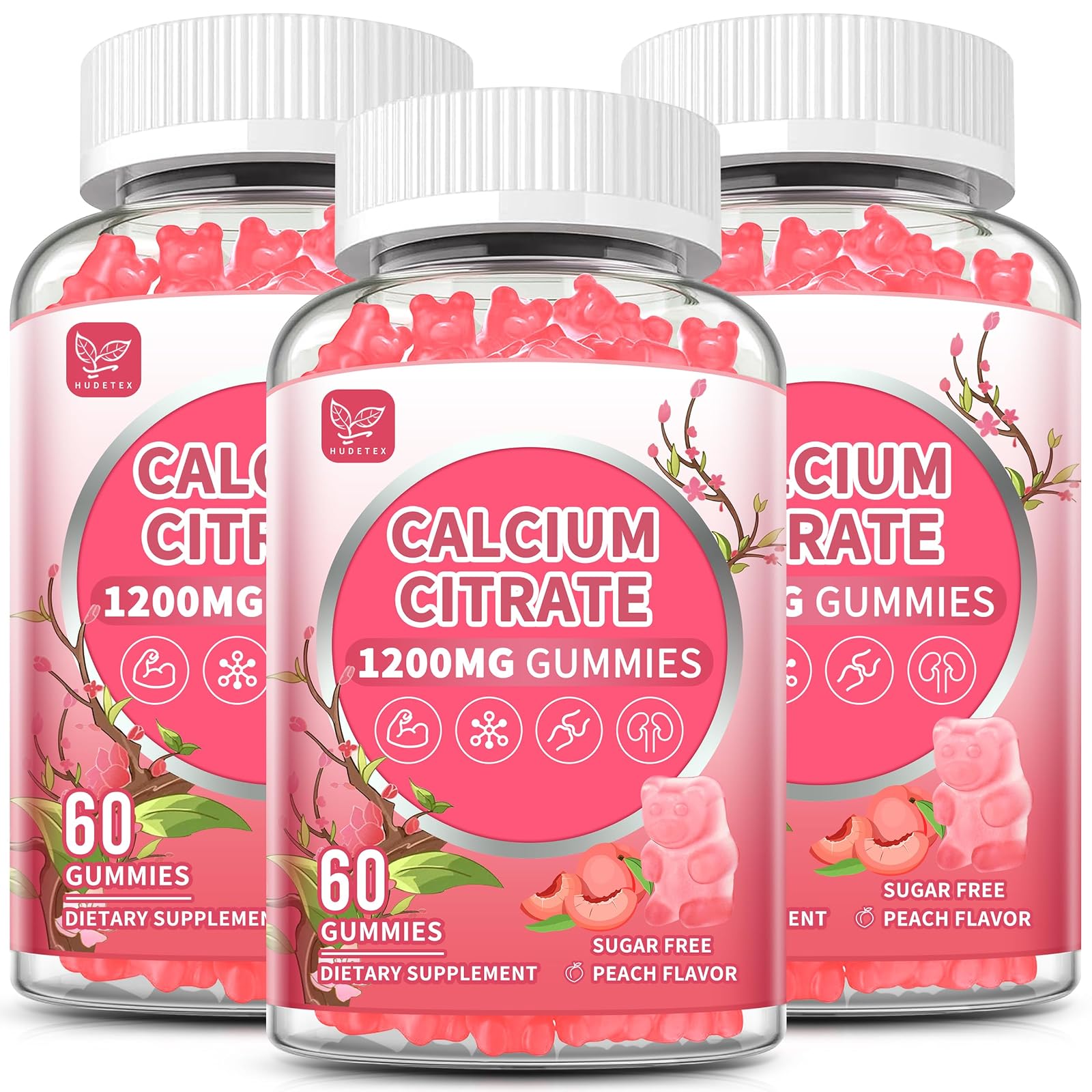 Pure calcium citrate gummies for strong bones