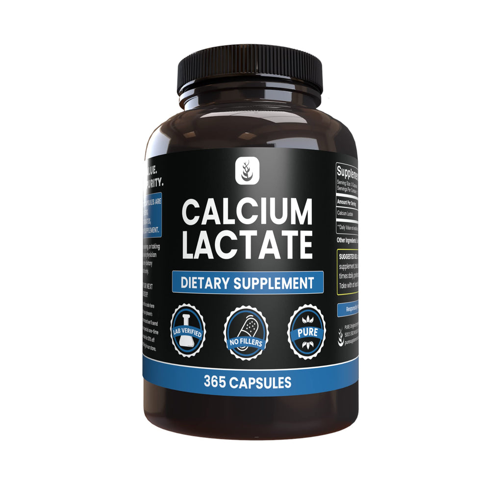 pure calcium lactate capsules