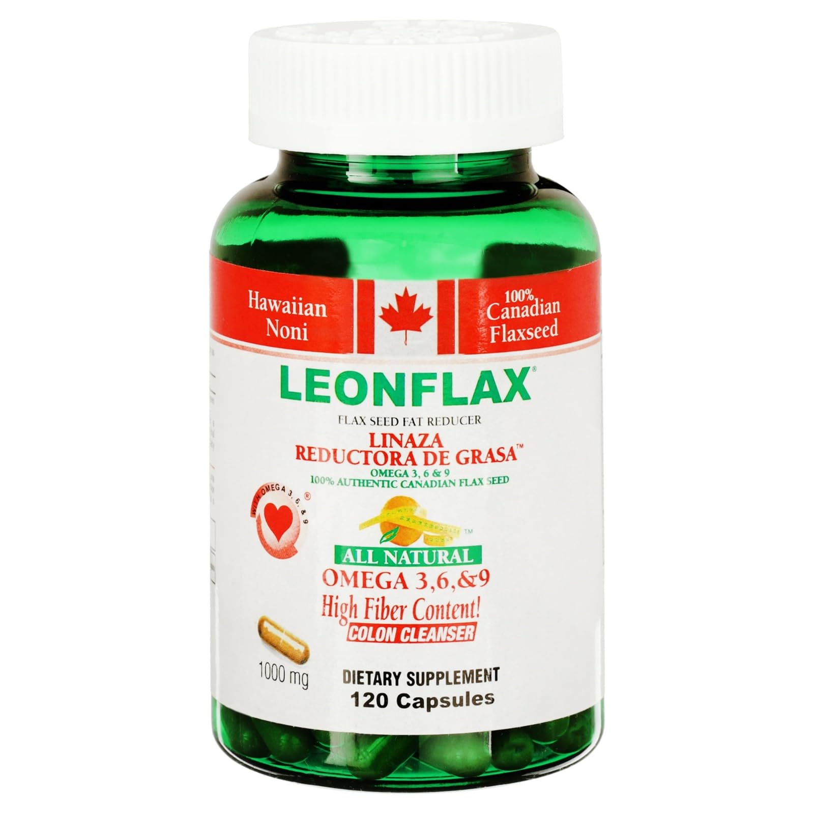 pure Canadian flaxseed oil capsules
