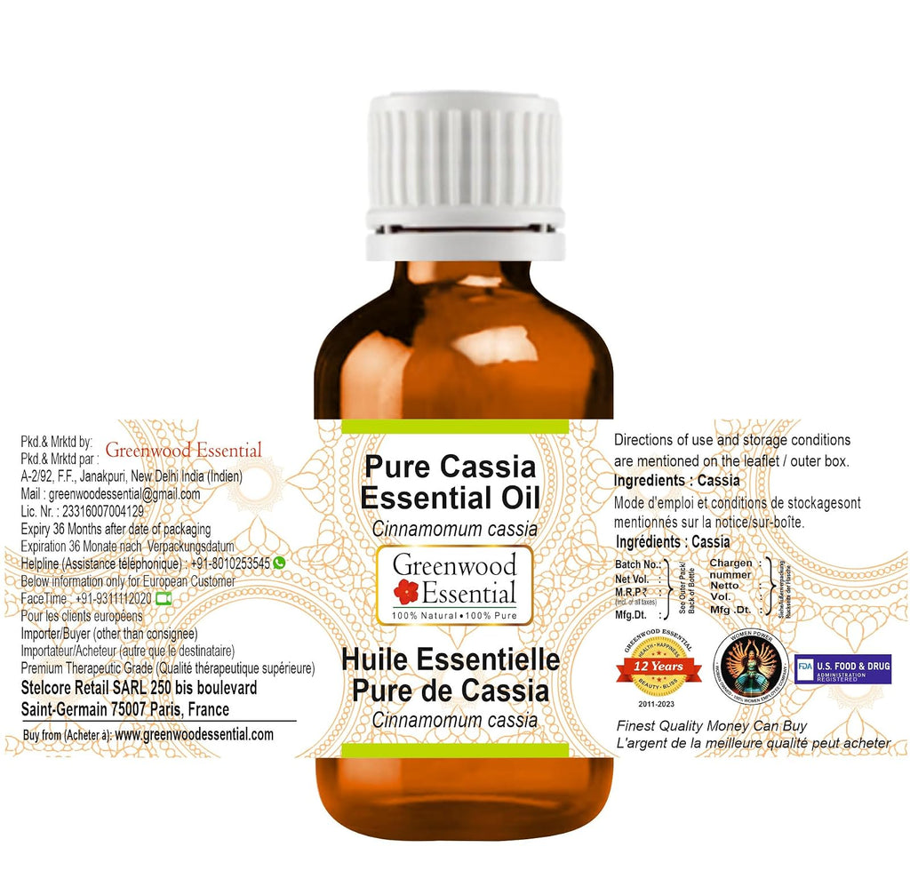 pure cassia essential oil for aromatherapy