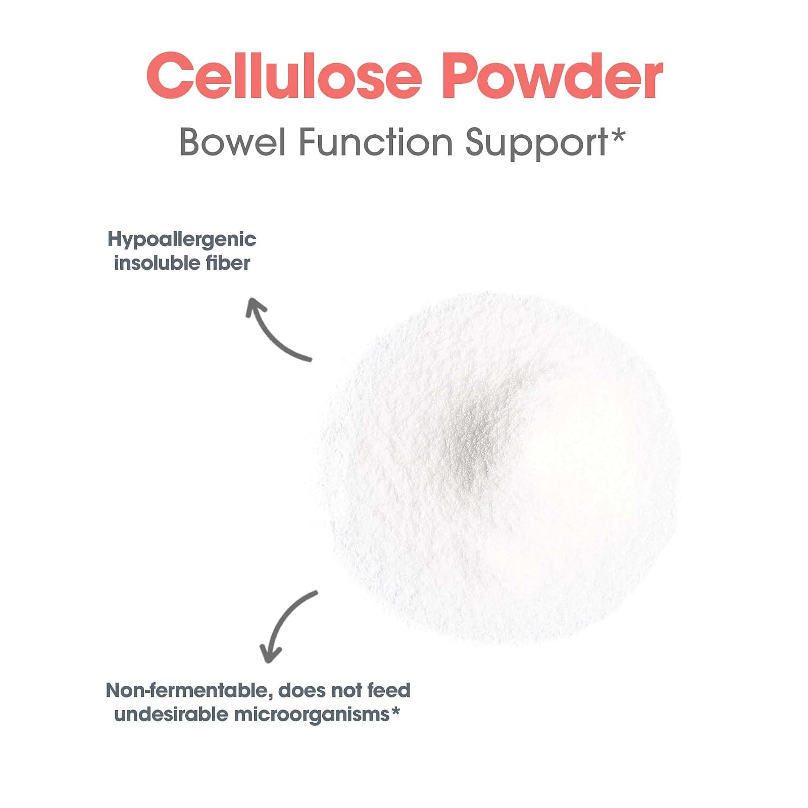 pure cellulose powder for dietary needs