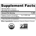 pure ceylon cinnamon capsules for wellness