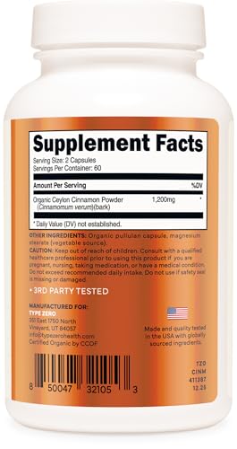 pure Ceylon cinnamon capsules