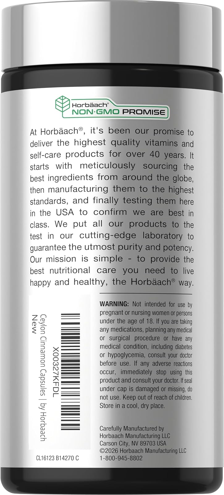 Pure Ceylon cinnamon supplement 500 mg
