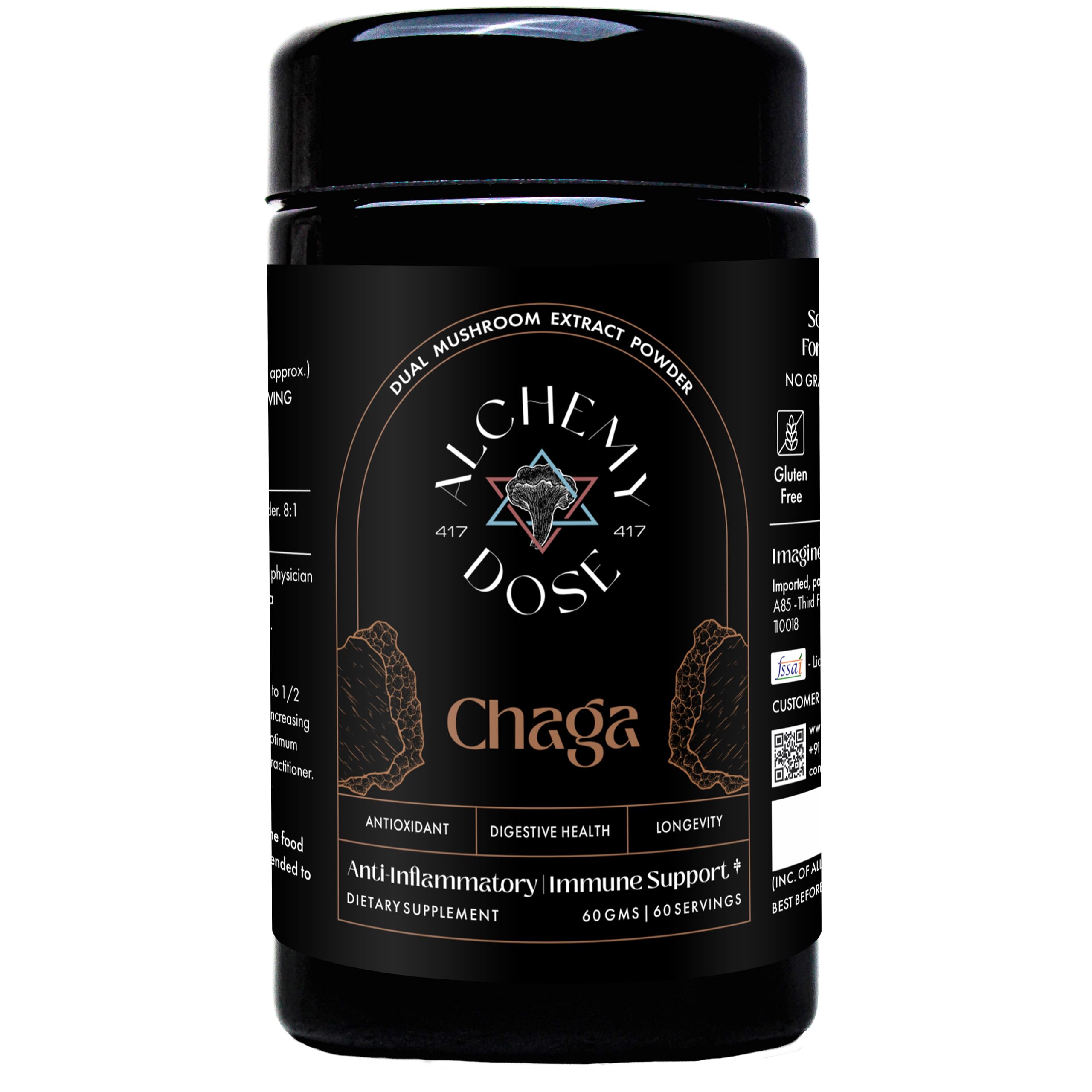 pure chaga mushroom extract powder